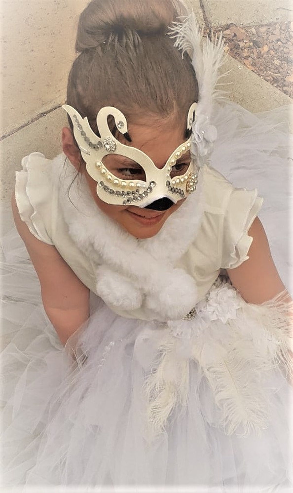 Swan Mask Masquerade GORGEOUS for ADULT or KID Costume - Etsy