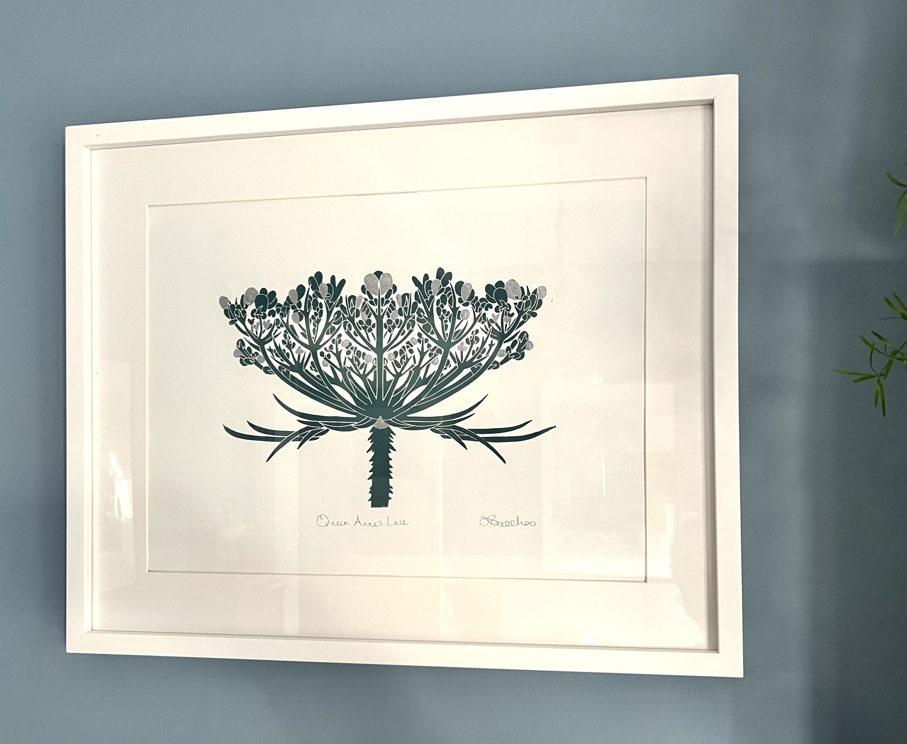 Queen Anne’s Lace Original Linocut Print - Etsy