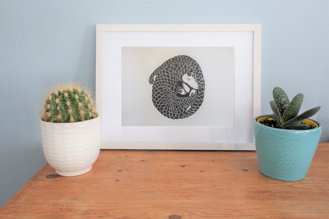 Peter-pan Golin, an Original Handmade Linocut Print - Etsy