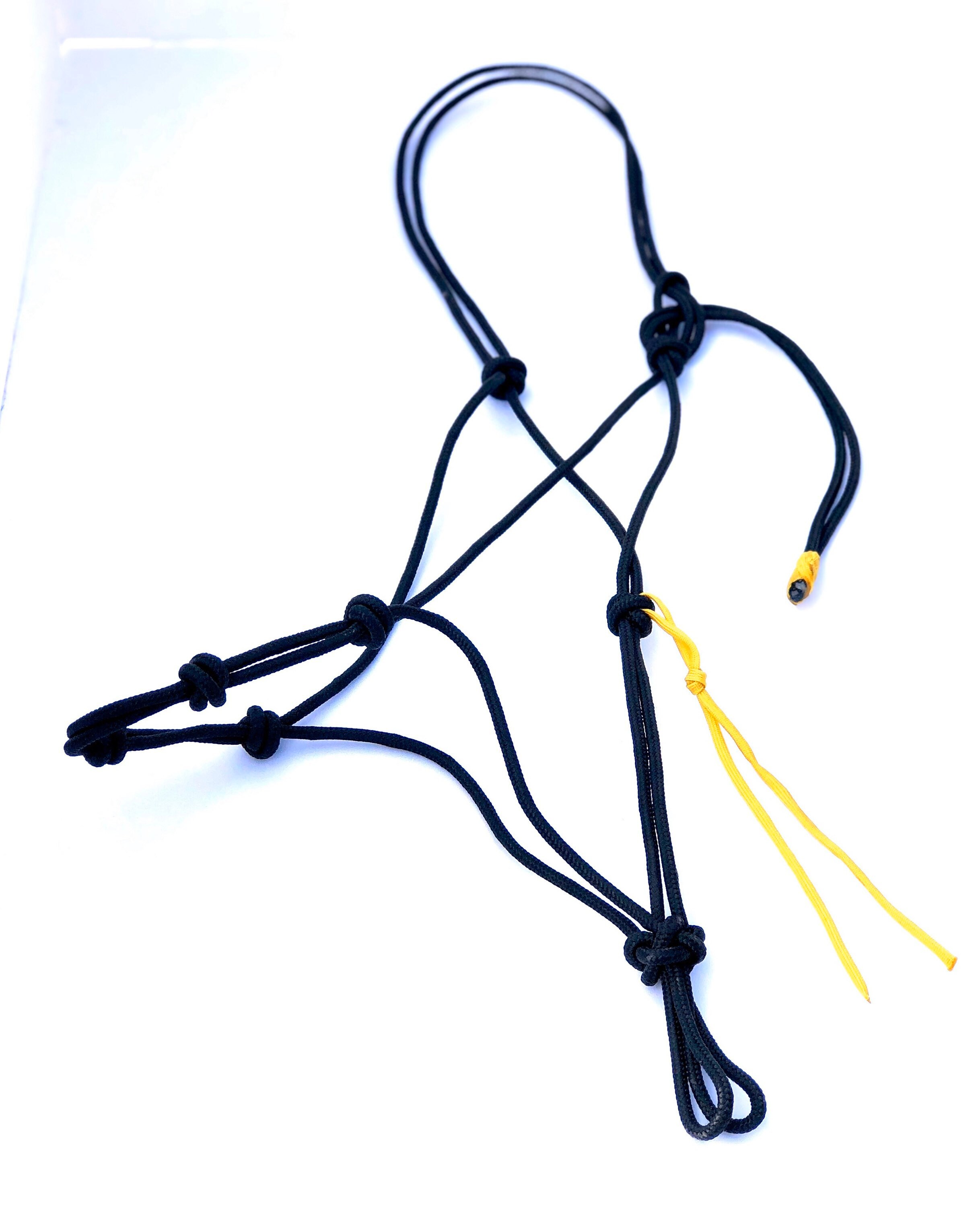 Thin Stiff Rope Halter-double Knot Overlay | Etsy