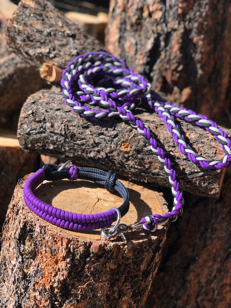 Round Braided Paracord Dog Leash - Etsy