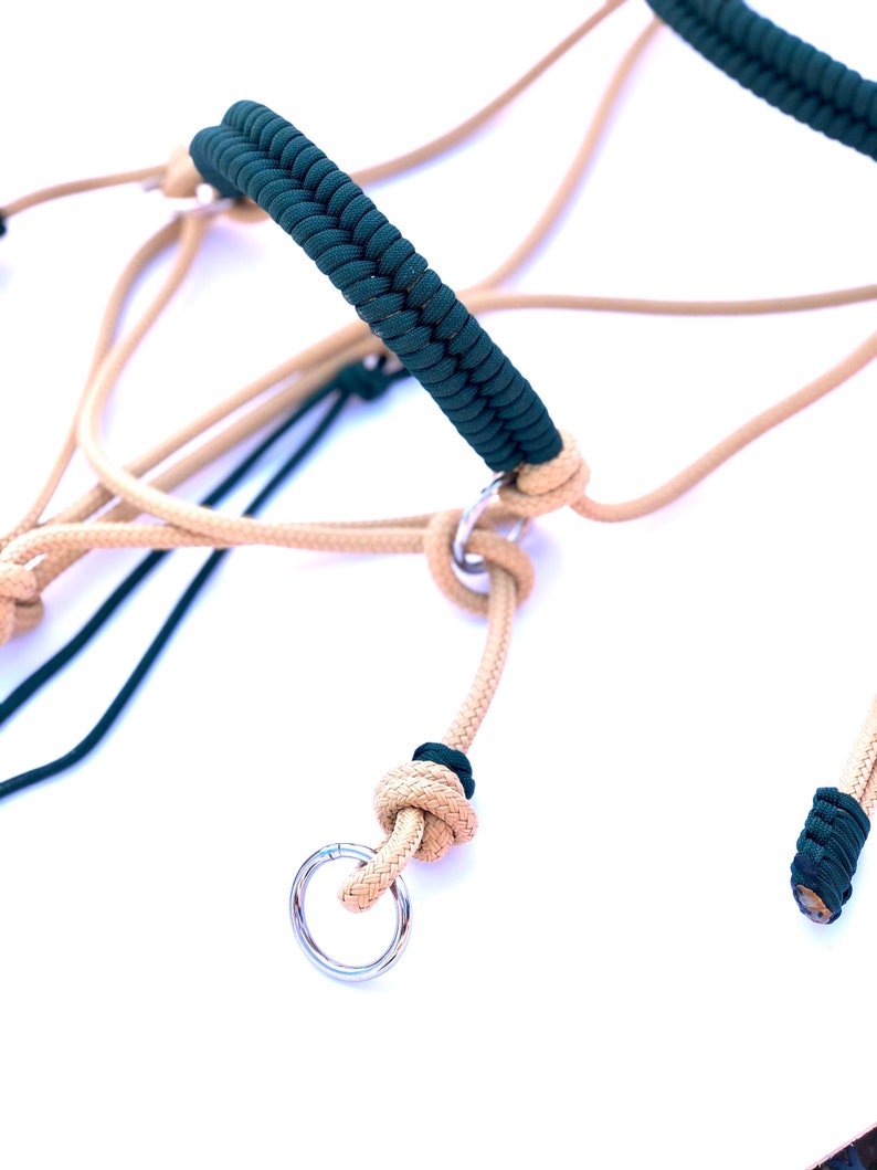 Soft Rope Halter Bitless Bridle Hackamore Woven Paracord | Etsy