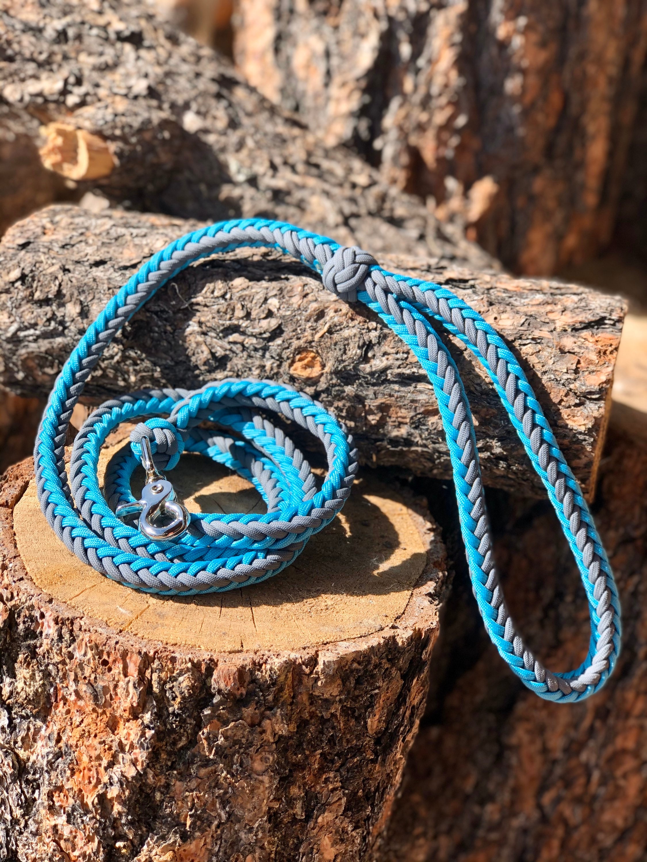 Square Braided Paracord Dog Leash - Etsy