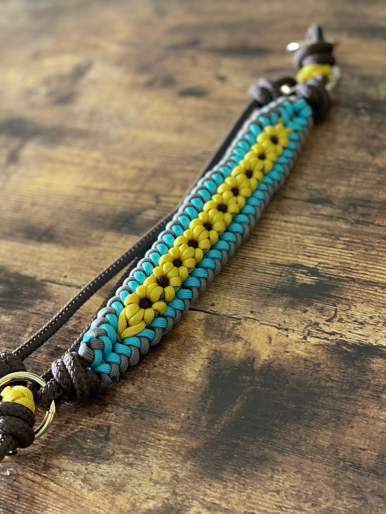 SUNFLOWER Knotted Soft Indian Hackamore Bitless Bridle - Etsy