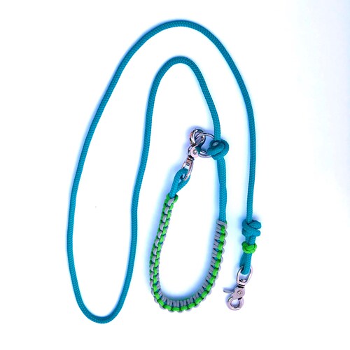 Knotted Rope Hands-free Jogger Leash Woven Paracord Overlay - Etsy