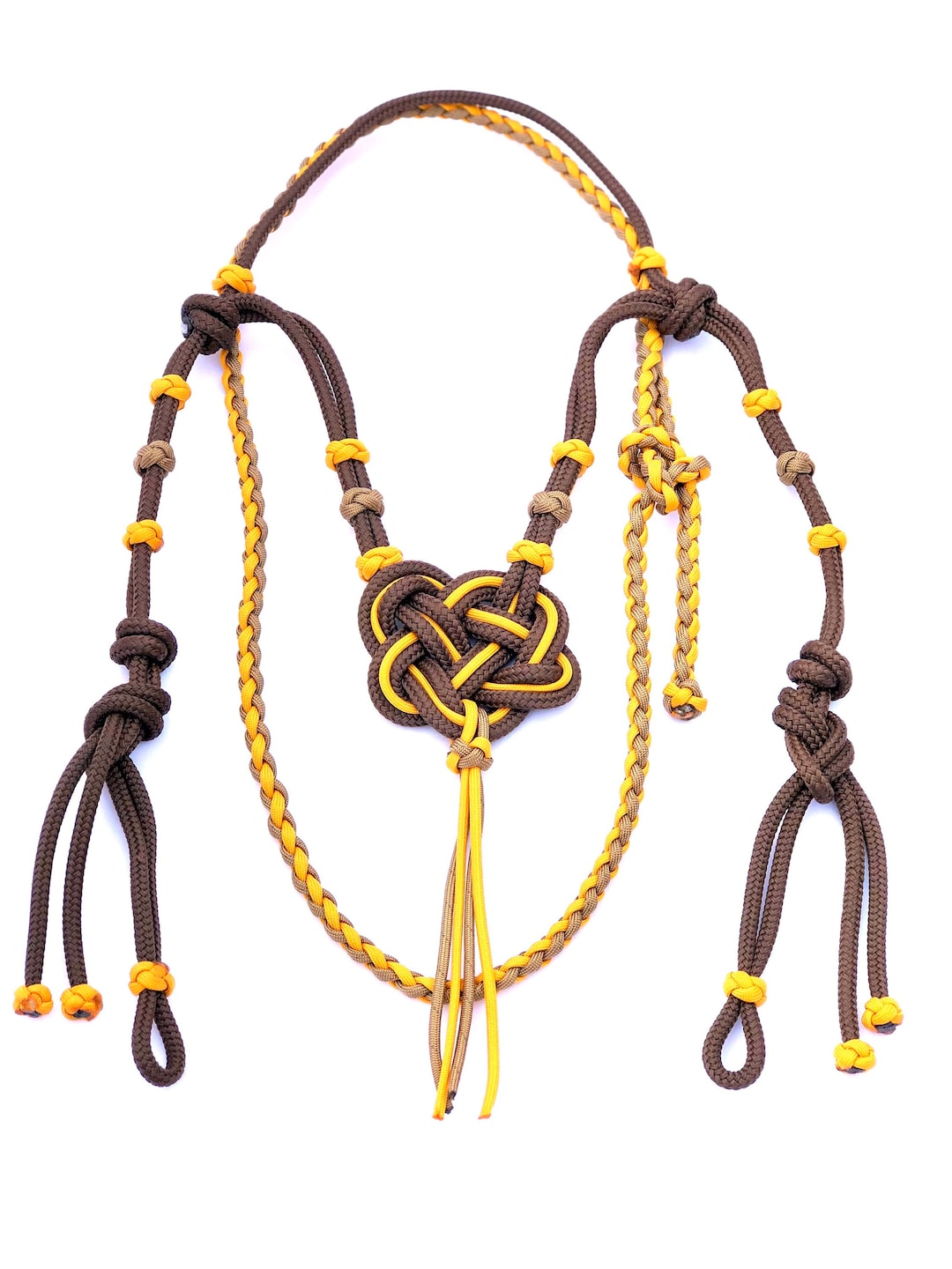 Celtic Knot Rope Headstall Bridle - Etsy