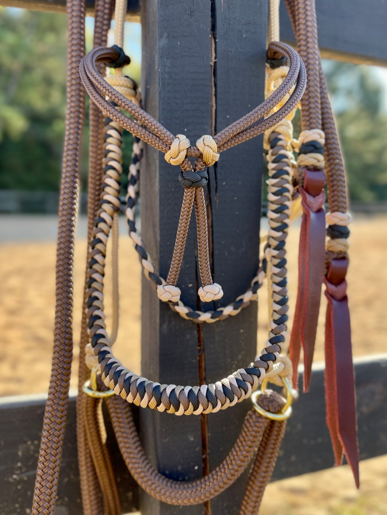 Soft Rope Bitless Bridle Loping Hackamore/ Sidepull Round - Etsy