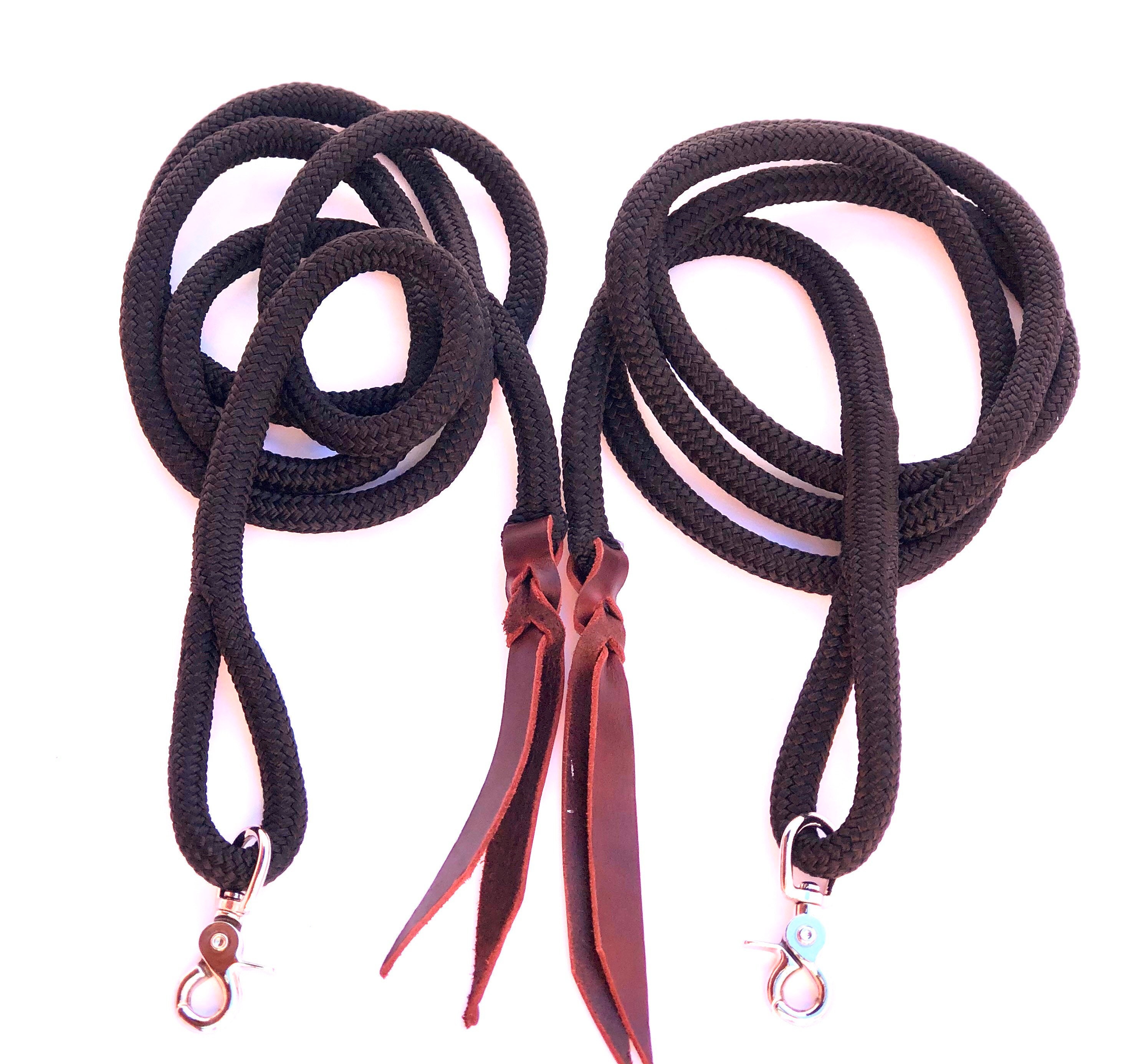 Spliced Yacht Rope Split Horse Riding Reins | Etsy