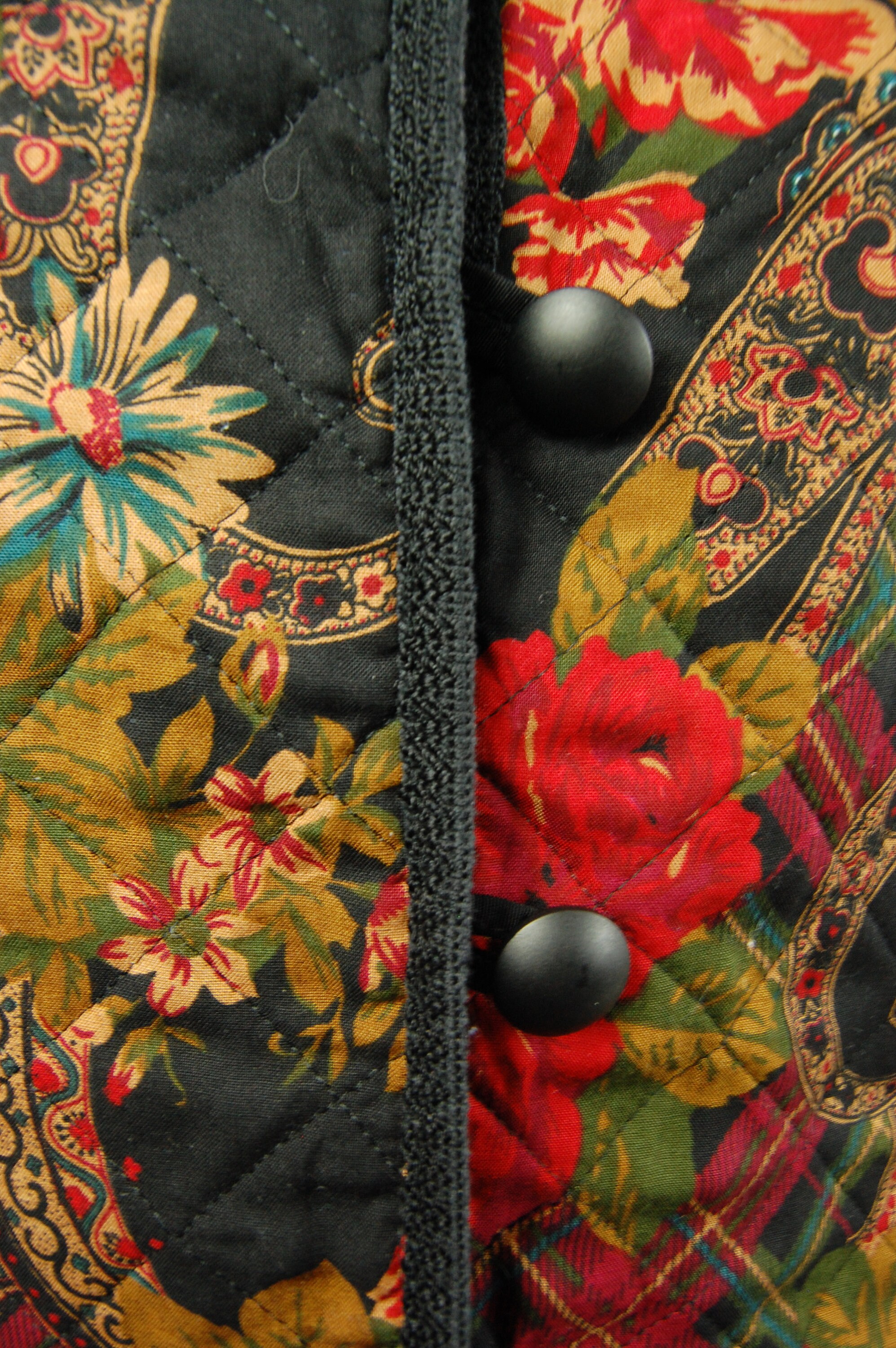 Vintage St Michael Jacket Paisley Floral Mulit Colured Bohemium Long ...
