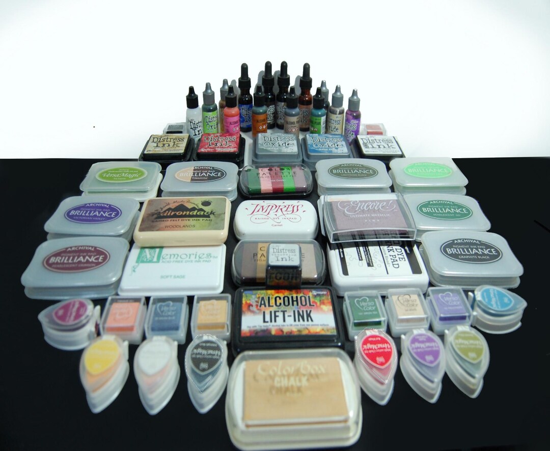 Selection of Jimholtz Ranger Versa Inks Stamp Pads Distress Oxide Chalk ...