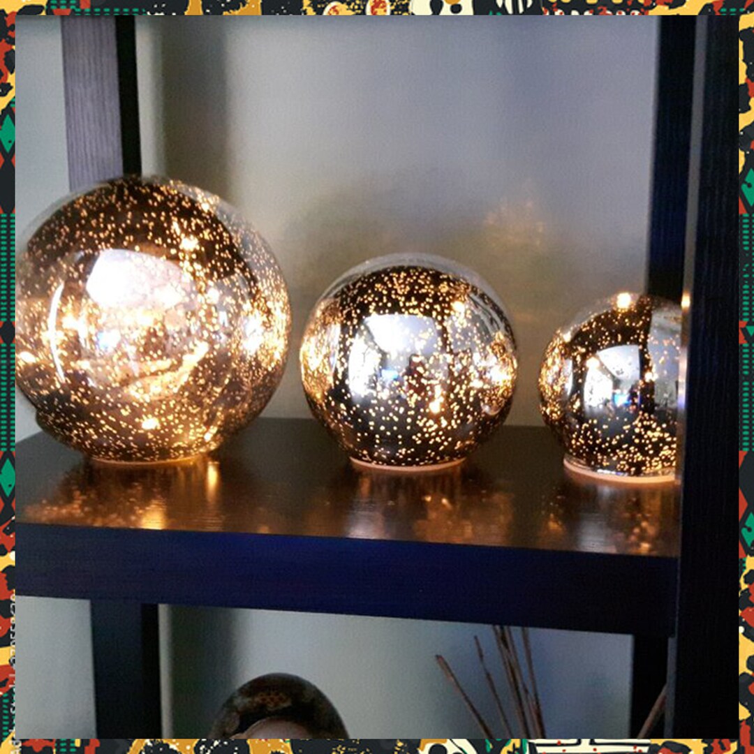 Ball Light Crystal Ball Light Globe Lamp Solar System Decor - Etsy