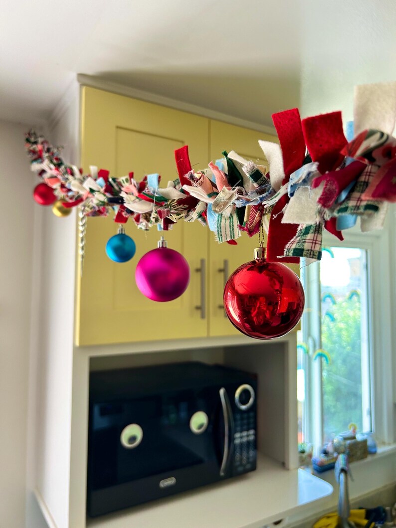Recycled Fabric Christmas Garland - Etsy
