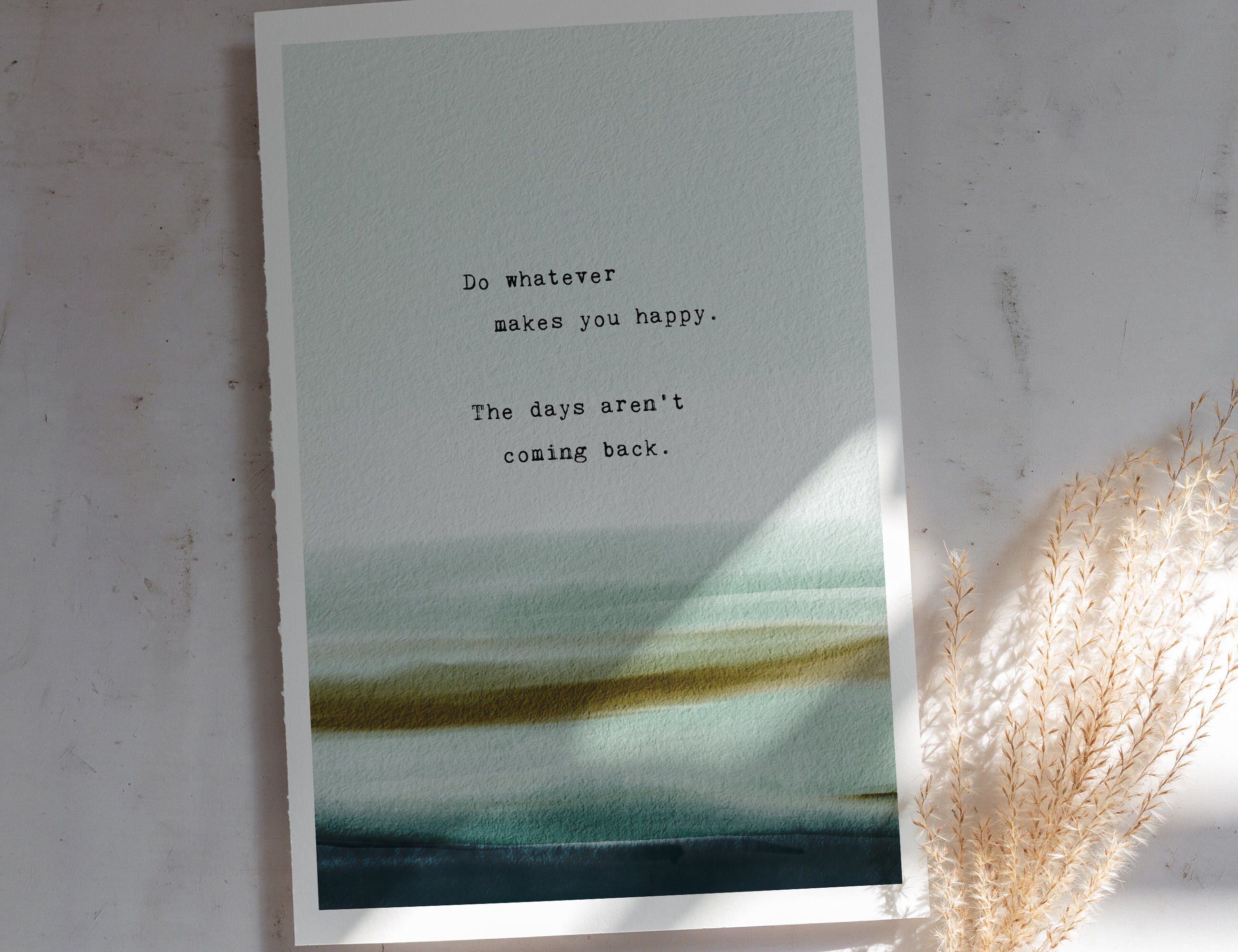 Watercolor Art Print: Inspirational Quote, Home Decor - Etsy