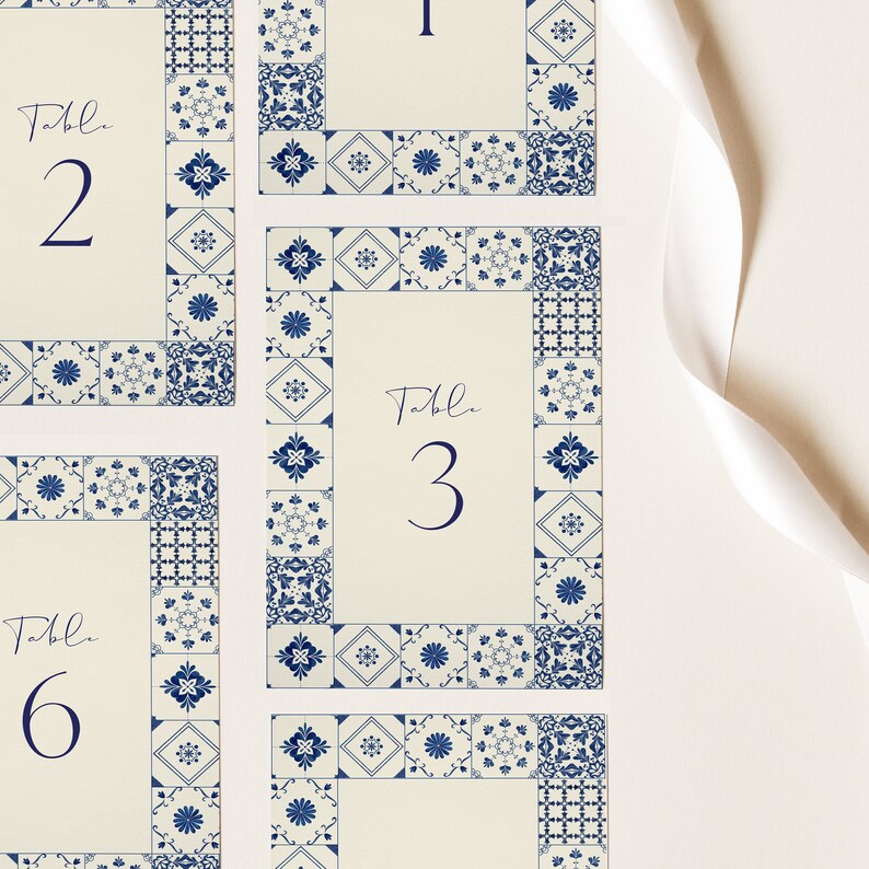 Talavera Tile Table Numbers: Spanish Wedding Decor - Etsy Canada