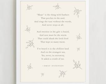 Emily Dickinson Quote - Etsy