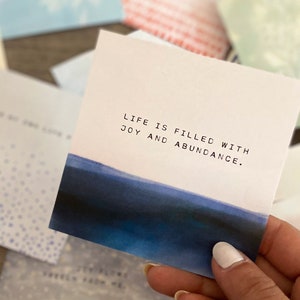 Positive Affirmation Cards Set of 20 Daily Affirmation Cards - Etsy