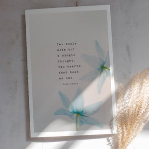 Love Quote by John Keats "two Souls With but a Single Thought, Two ...