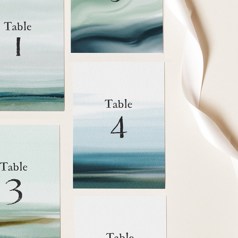 Beach Table Numbers - Etsy