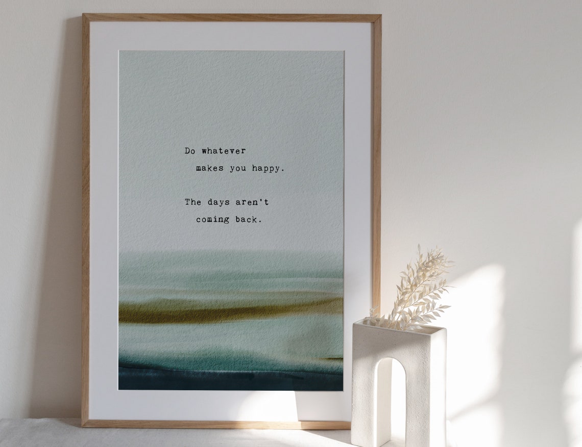 Watercolor Art Print: Inspirational Quote, Home Decor - Etsy