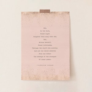 Langston Hughes Poem Print: Helen Keller Typewriter Art - Etsy