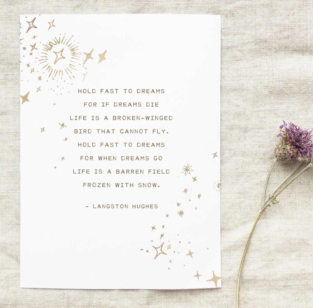 Langston Hughes Poem Print: Celestial Wall Art Decor - Etsy