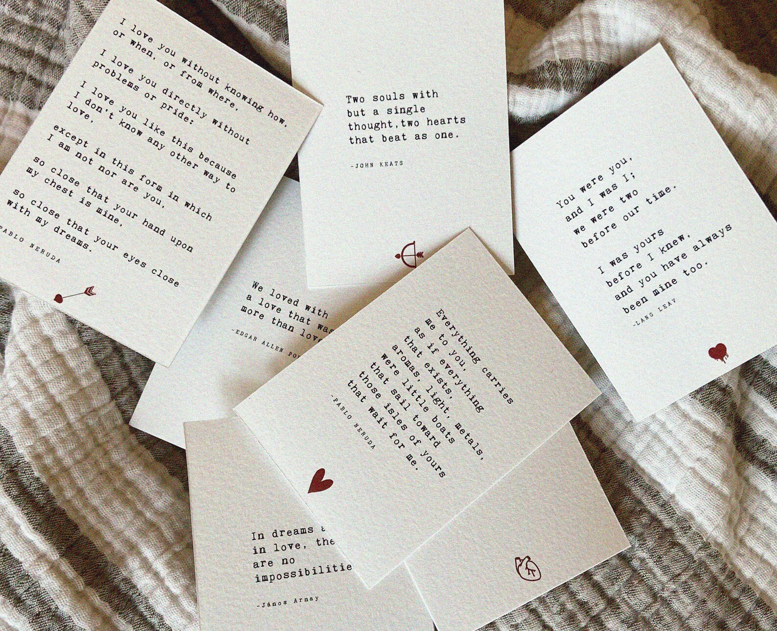 Valentine's Day Gift Love Poetry Set of 8 Poems Gift - Etsy