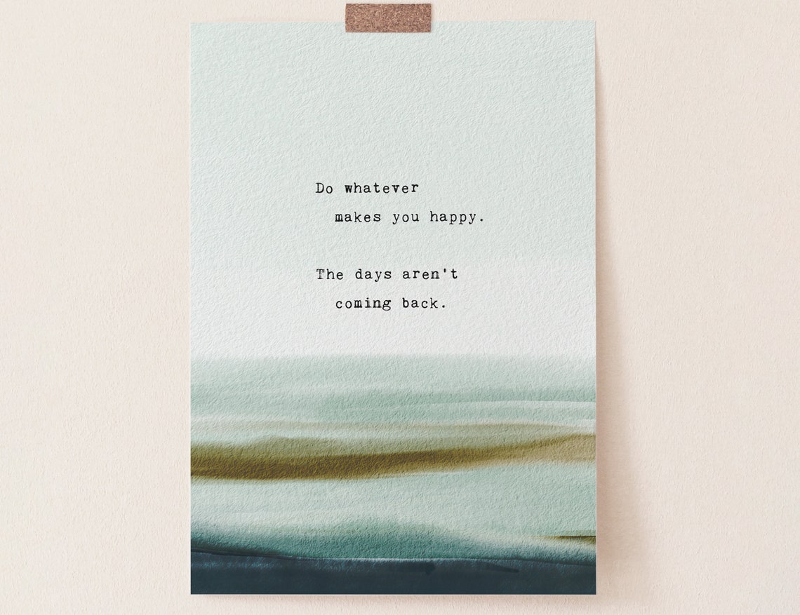 Watercolor Art Print: Inspirational Quote, Home Decor - Etsy