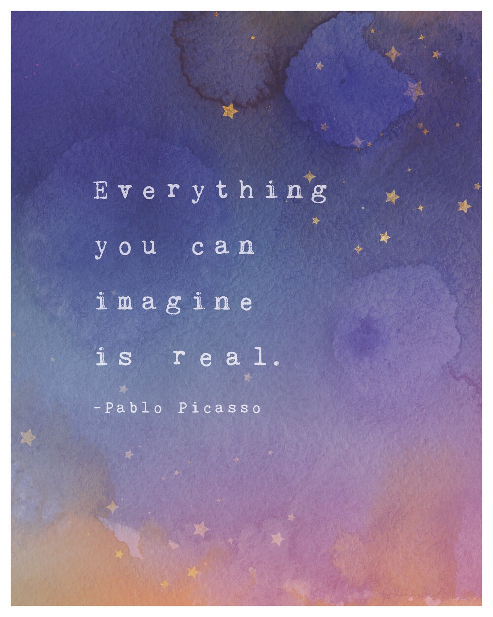 Pablo Picasso Quote Everything You Can Imagine is Real Kids - Etsy