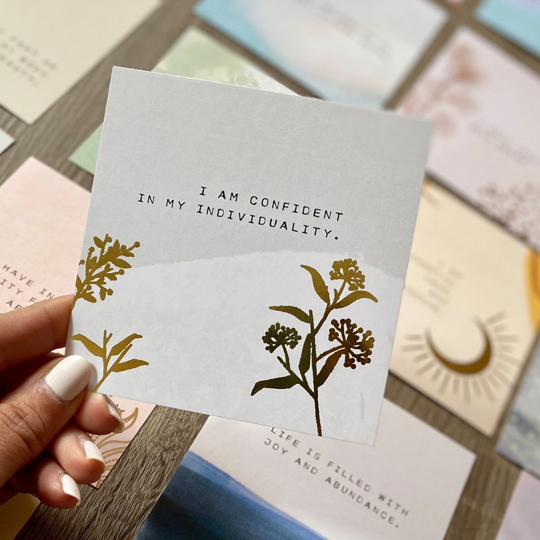 Positive Affirmation Cards, Set of 20. Gift for Someone Going Through a ...