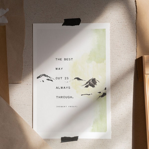 Robert Frost Quote - Etsy