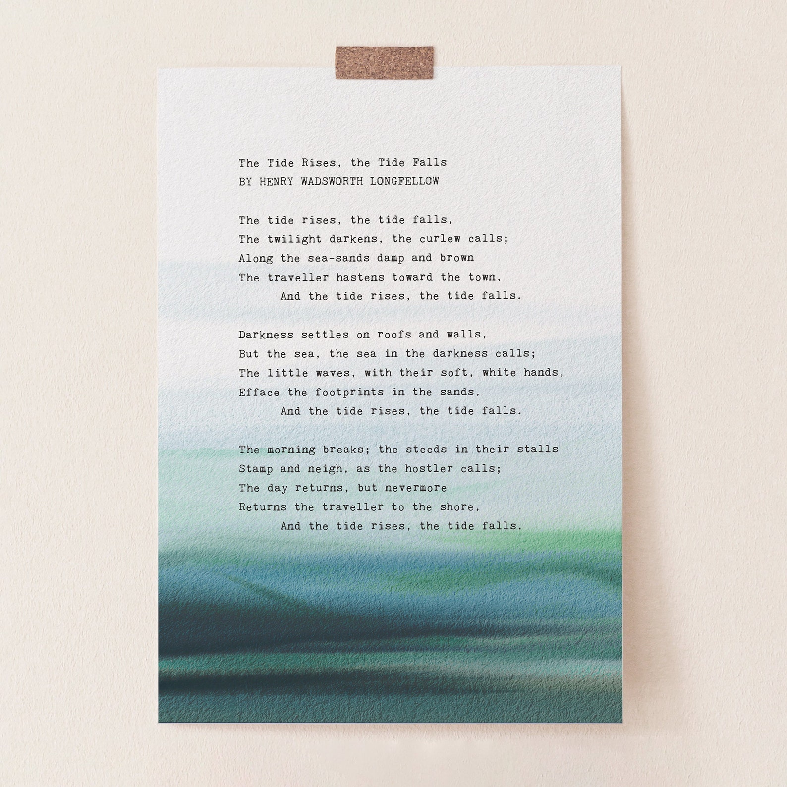 Henry Wadsworth Longfellow Poem Print: Nautical Art Gift - Etsy