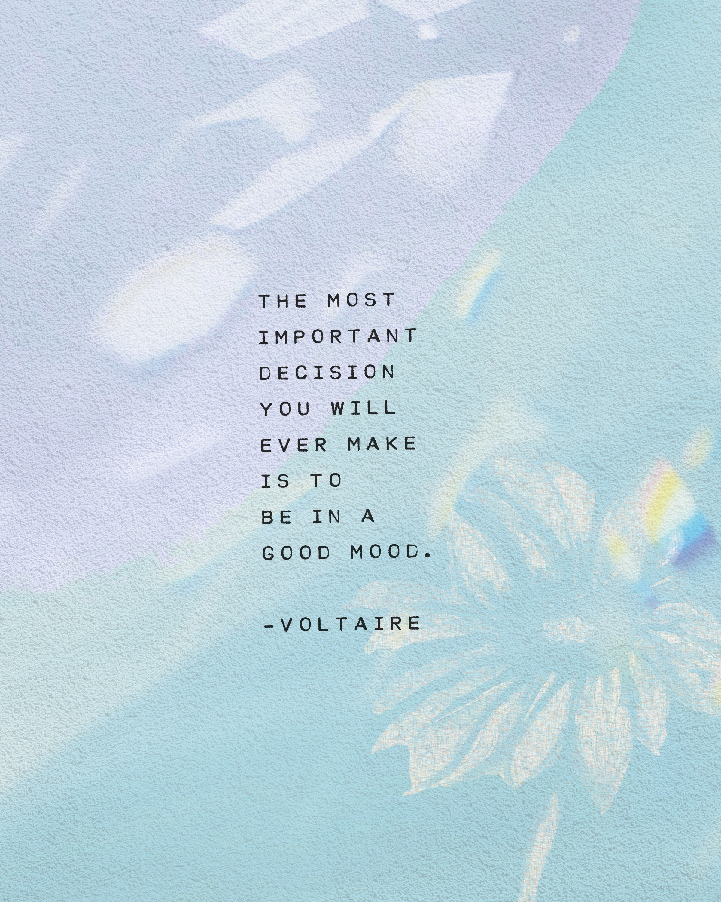 Voltaire Most Famous Quote The Most Important Decision You Will Ever