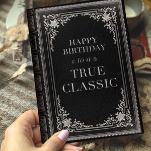 Happy Birthday Card to a True Classic, Book Lover Gift. Birthday Card ...