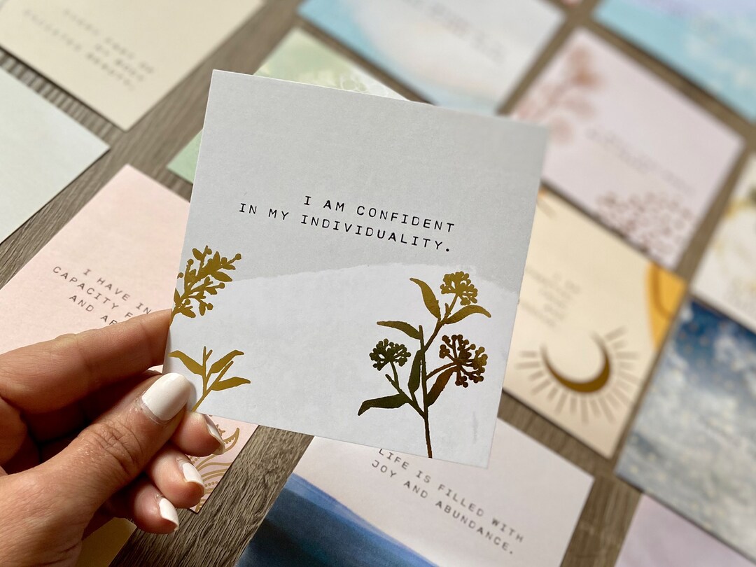 Positive Affirmation Cards Set of 20 Daily Affirmation Cards - Etsy