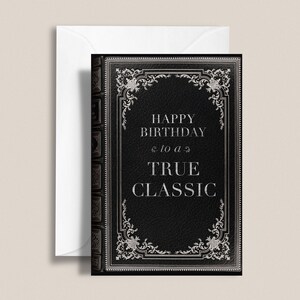Happy Birthday Card to a True Classic, Book Lover Gift. Birthday Card ...