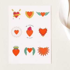 Milagro Hearts Valentine's Day Card: Mi Corazón Es Tuyo - Etsy