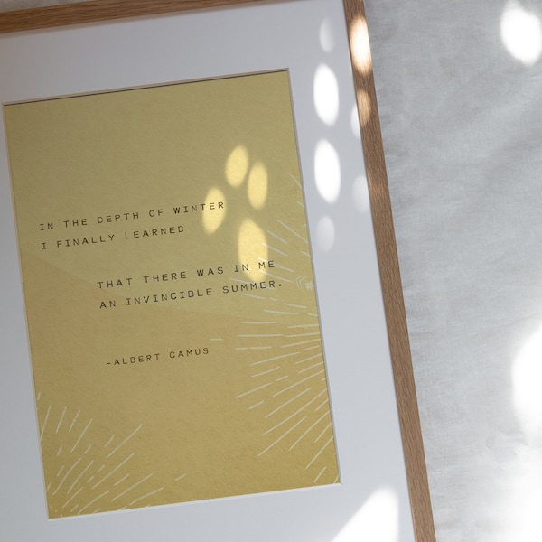 Albert Camus Quote - Etsy