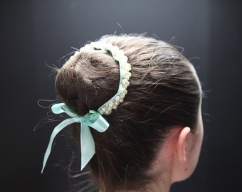 Julliette Bun Ribbon Jewel Colors Ready to Ship - Etsy