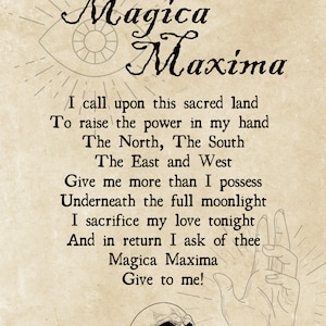 Potions & Spells Pages, Printable Book of Shadows, Witchcraft Magic - Etsy