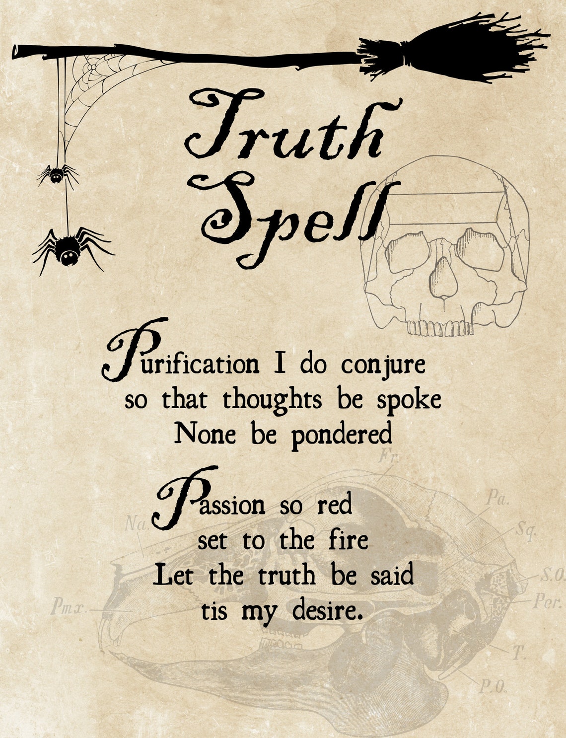 Potions & Spells Pages, Printable Book of Shadows, Witchcraft Magic - Etsy