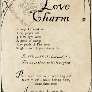 Potions & Spells Pages, Printable Book of Shadows, Witchcraft Magic - Etsy