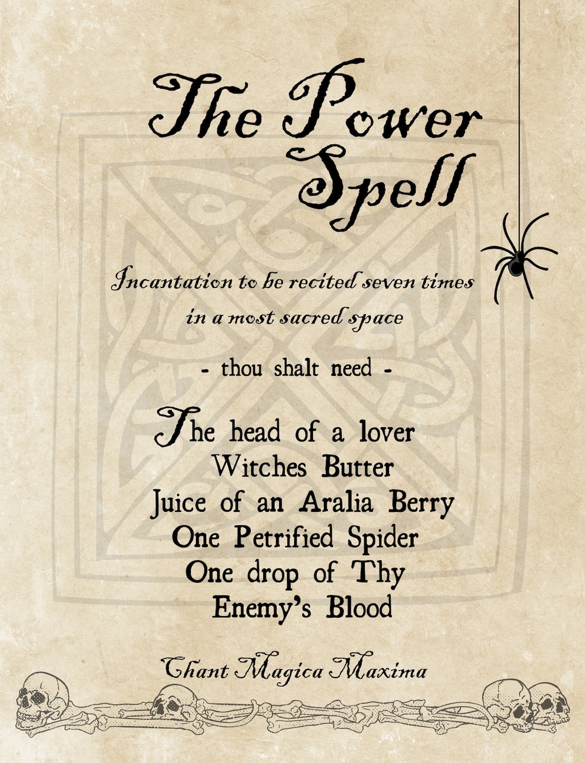 Potions & Spells Pages, Printable Book of Shadows, Witchcraft Magic - Etsy