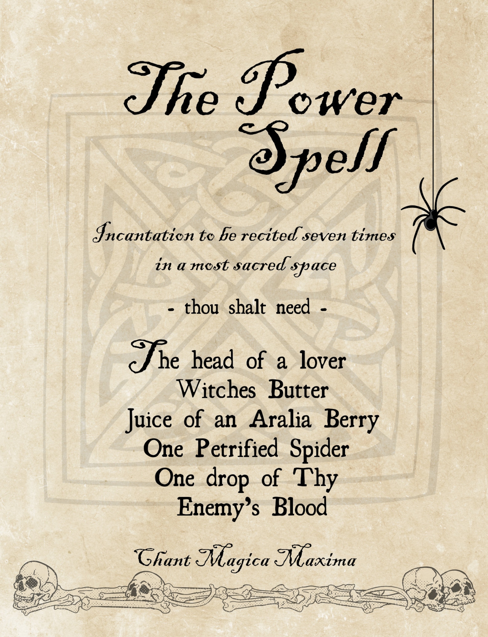 Potions & Spells Pages, Printable Book of Shadows, Witchcraft Magic - Etsy