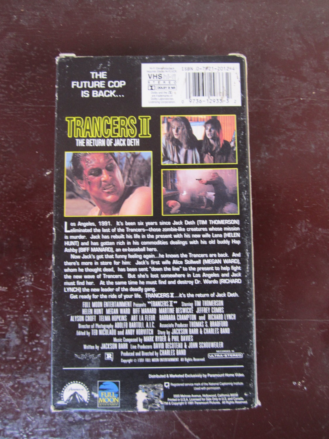 Trancers II (the Return of Jack Deth) Vintage 90's Vhs Action/sci-fi ...