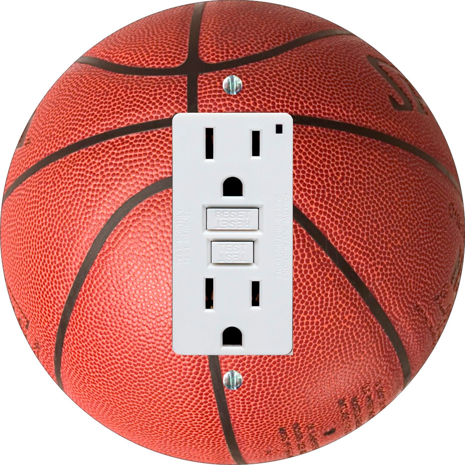 Basketball Shaped Coloriffic Sport Wall Plates FREE SHIPPING Light ...