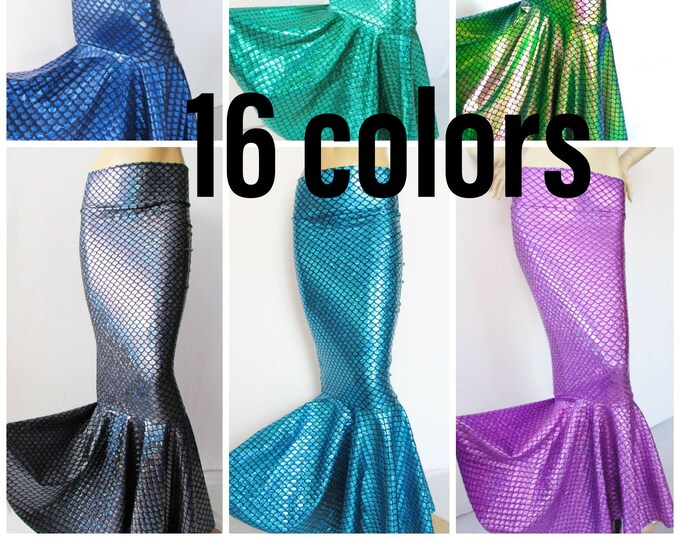 17 Colors Mermaid Skirt dragon Scales Fish Scale Spandex - Etsy