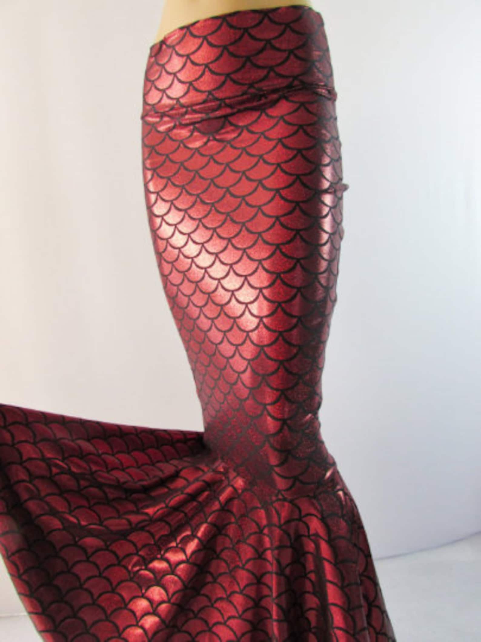 Green Mermaid Skirt Fish Tail, Stretch Costume Party ...