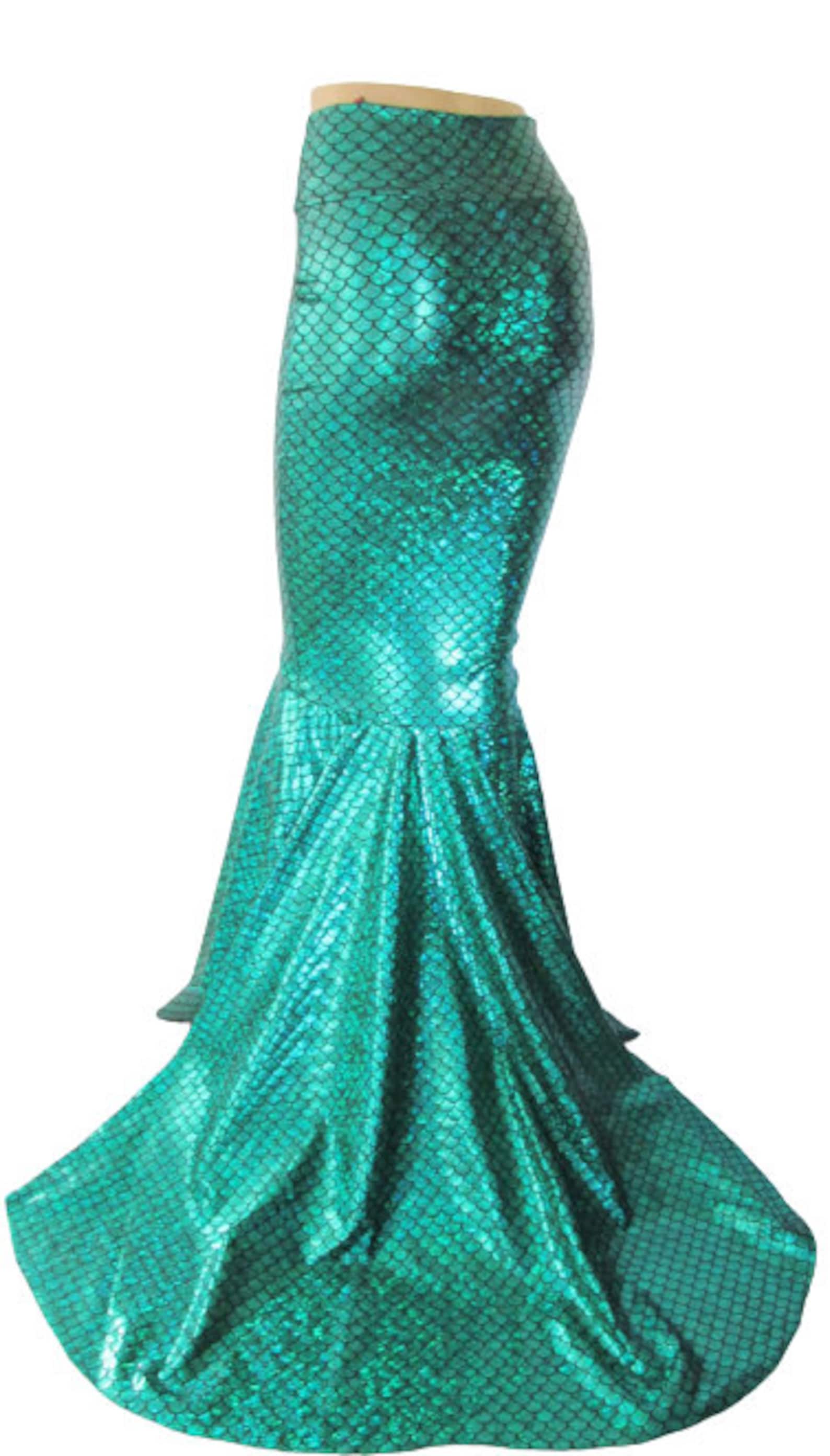 17 Color Choices Mermaid Skirt Fish Tail Costume Scales Print - Etsy