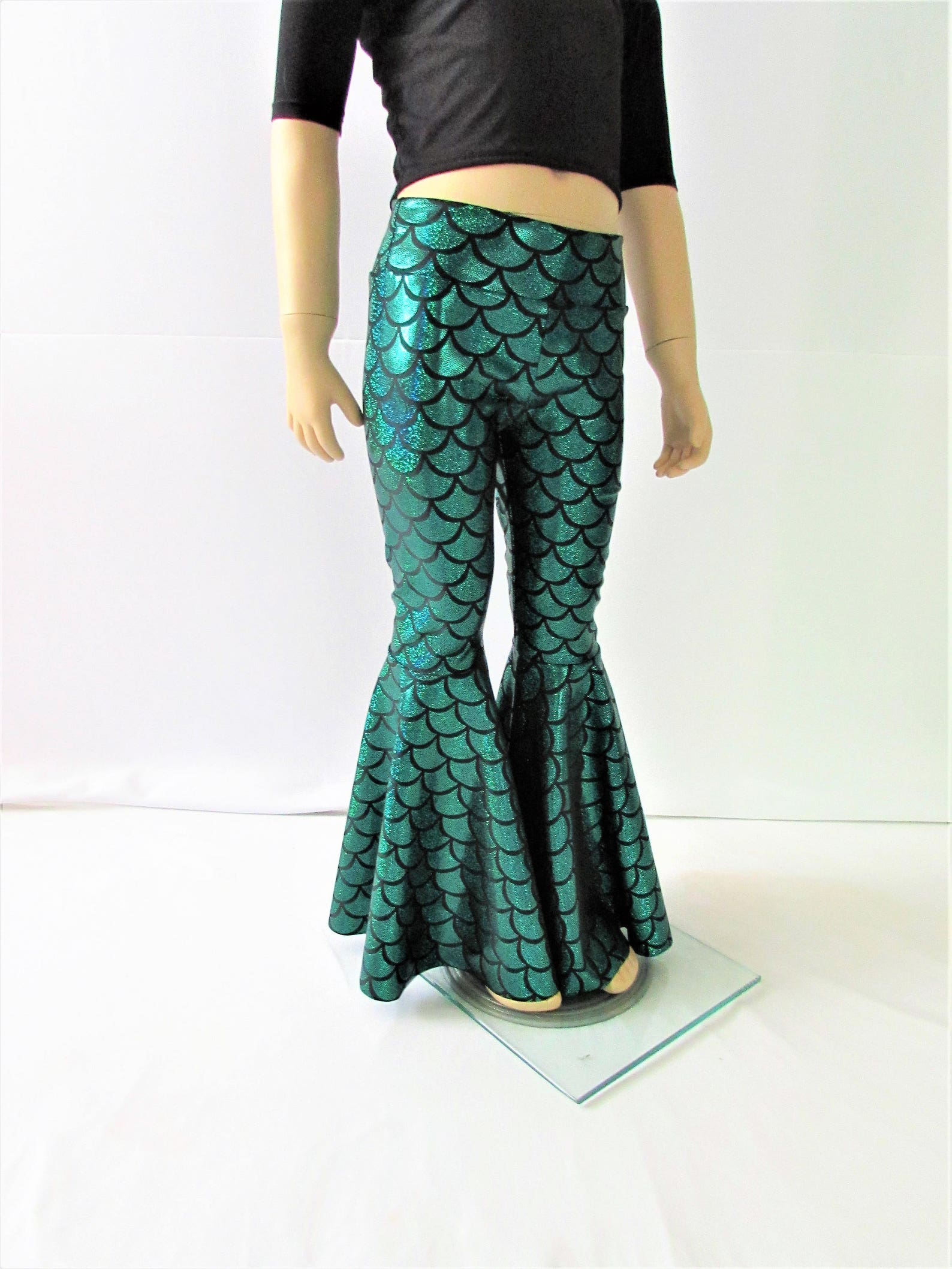 15 Colors Kids Mermaid Bell Bottoms Mermaid Pants Leggings - Etsy