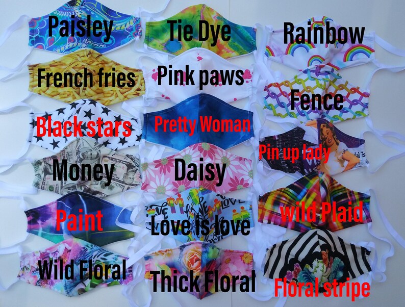 Face Mask 17 Prints Hands off Face Rave Mask Dust Face Mask - Etsy